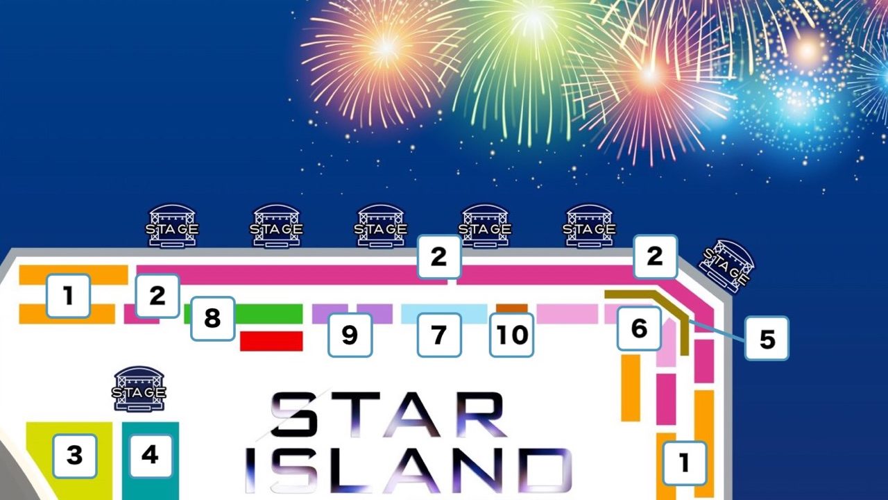 STAR ISLAND 2019、各シートの違いとチケット料金まとめ！豊洲ぐるり公園での花火の打ち上げ場所もMAPで確認 | とよすと